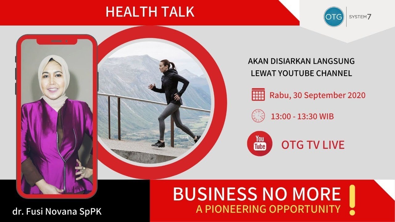 HEALTH TALK with dr Fusi Novana SpPK : BUSINESS NO MORE : A Pioneering ...