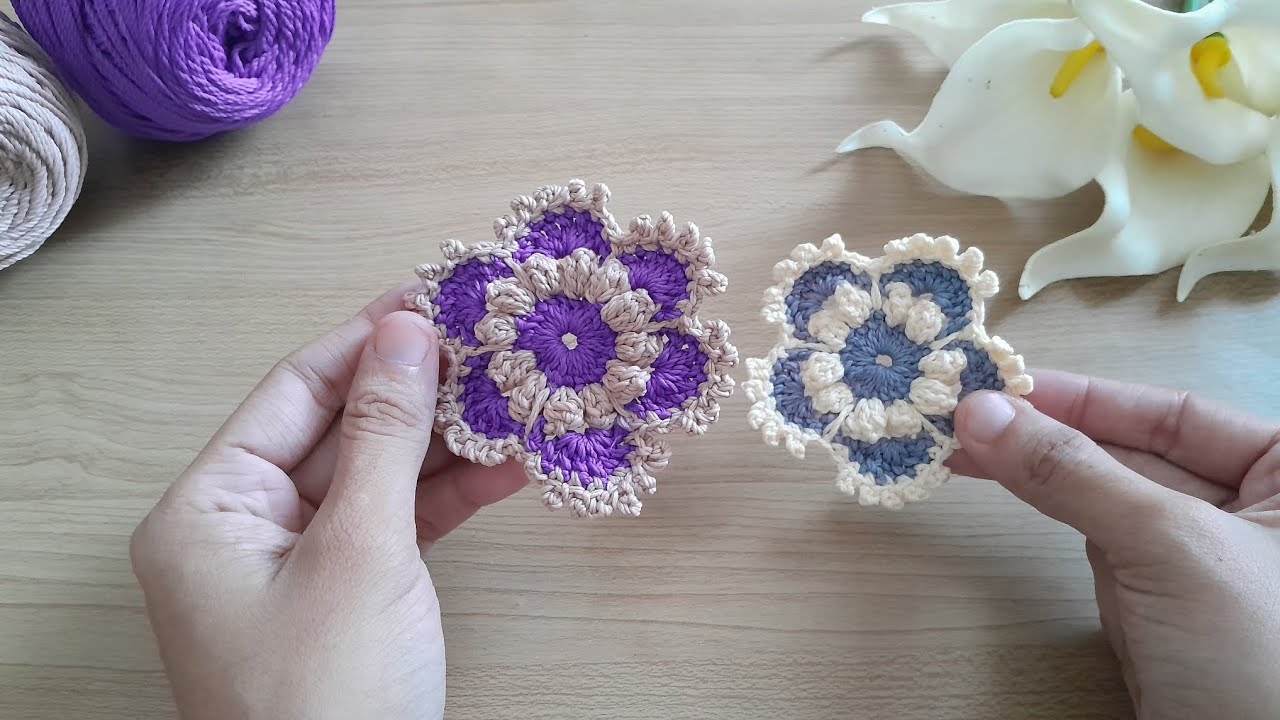 Time for crochet || Membuat motif rajutan cantik. - YouTube