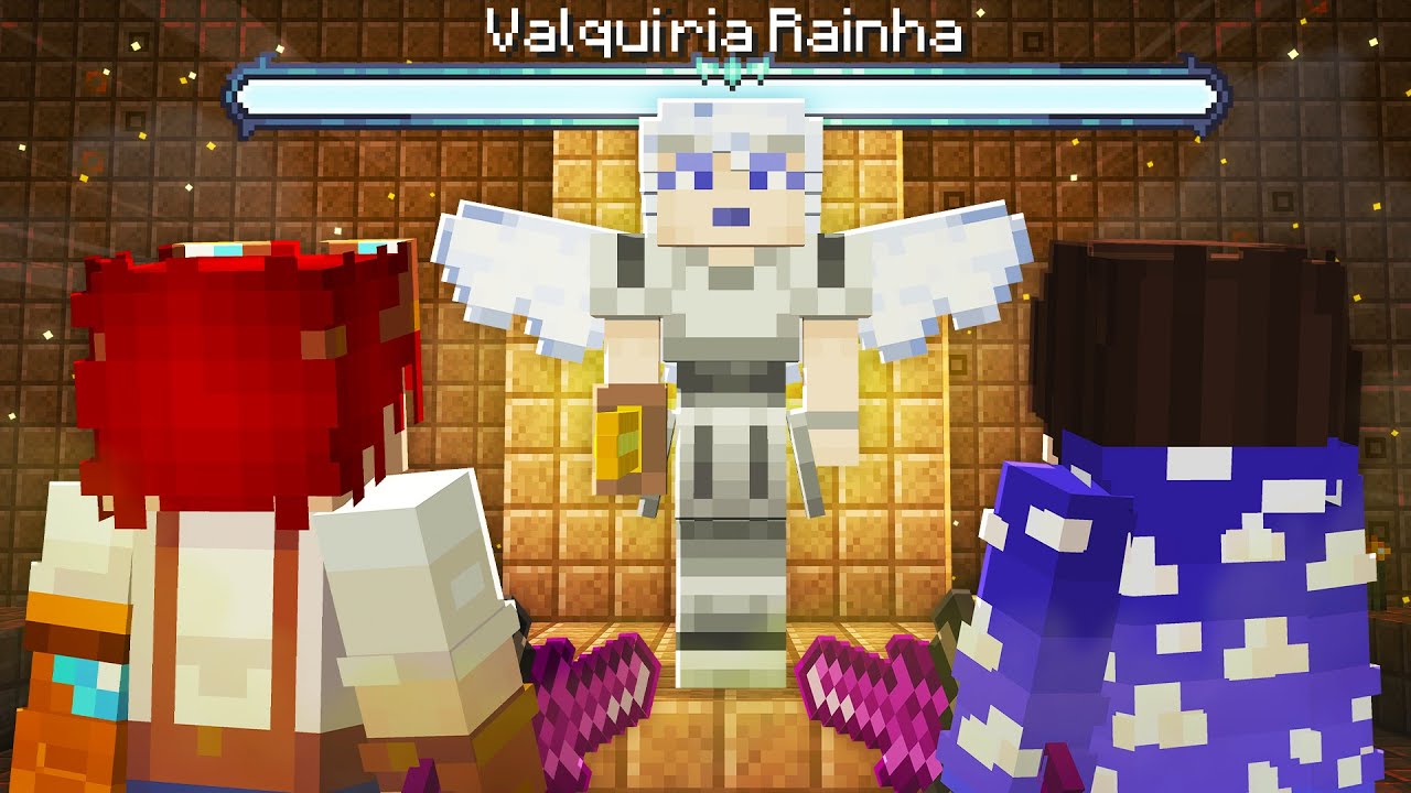ENFRENTAMOS A RAINHA DAS VALQUÍRIAS - Minecraft Aether Ep.6 - YouTube