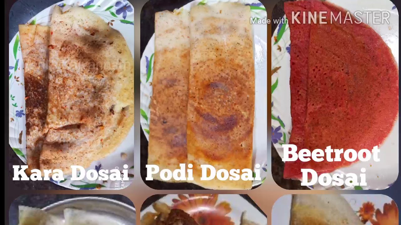 Dosai Part 1 // 6 varity of dosai // தோசை // ஆறு விதமான தோசை - YouTube
