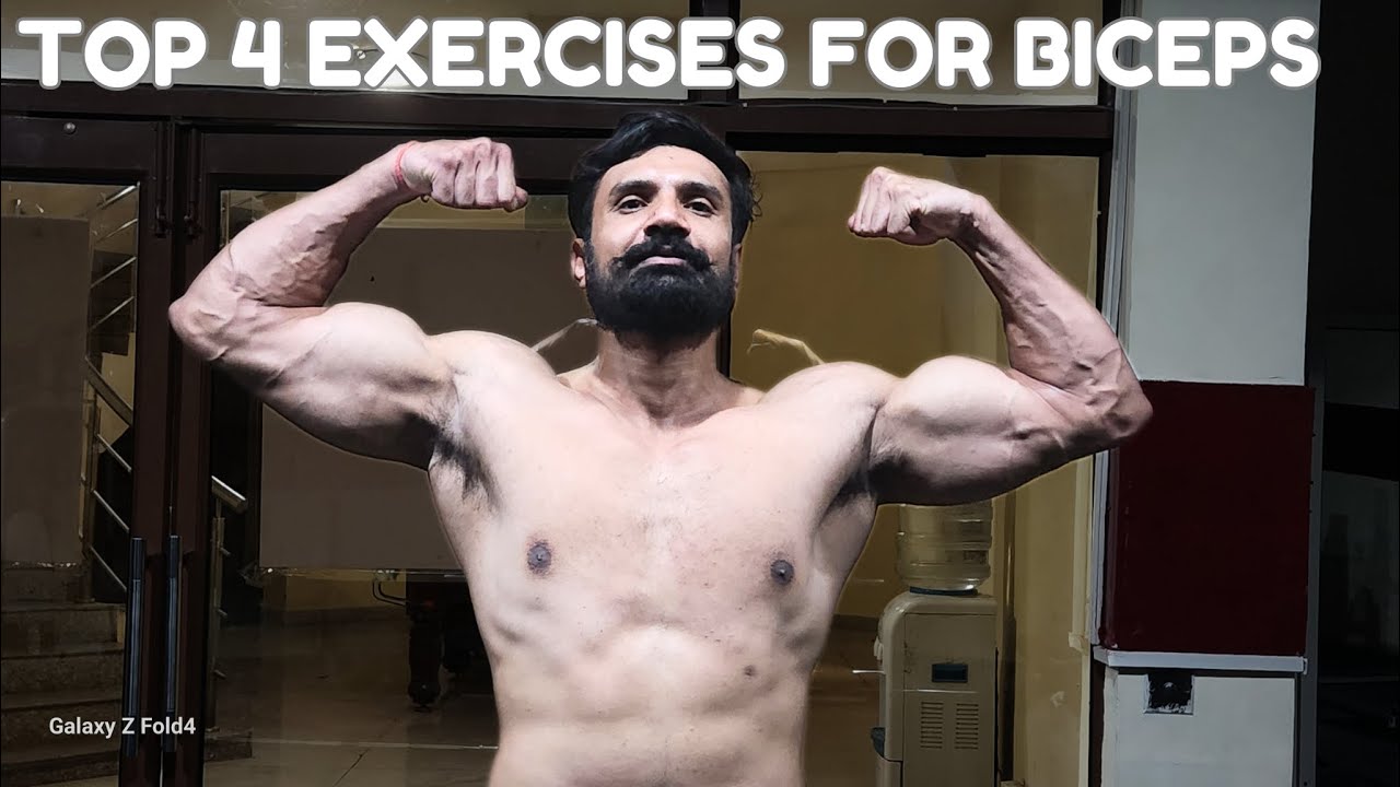 Lean Muscles Gaining DAY 51 || Top 4 Exercises For Biceps Growth ...