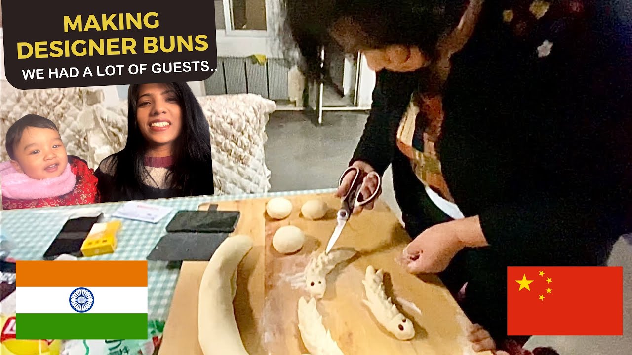 Mom made designer buns, meeting more guests | Chinese supermarket - YouTube