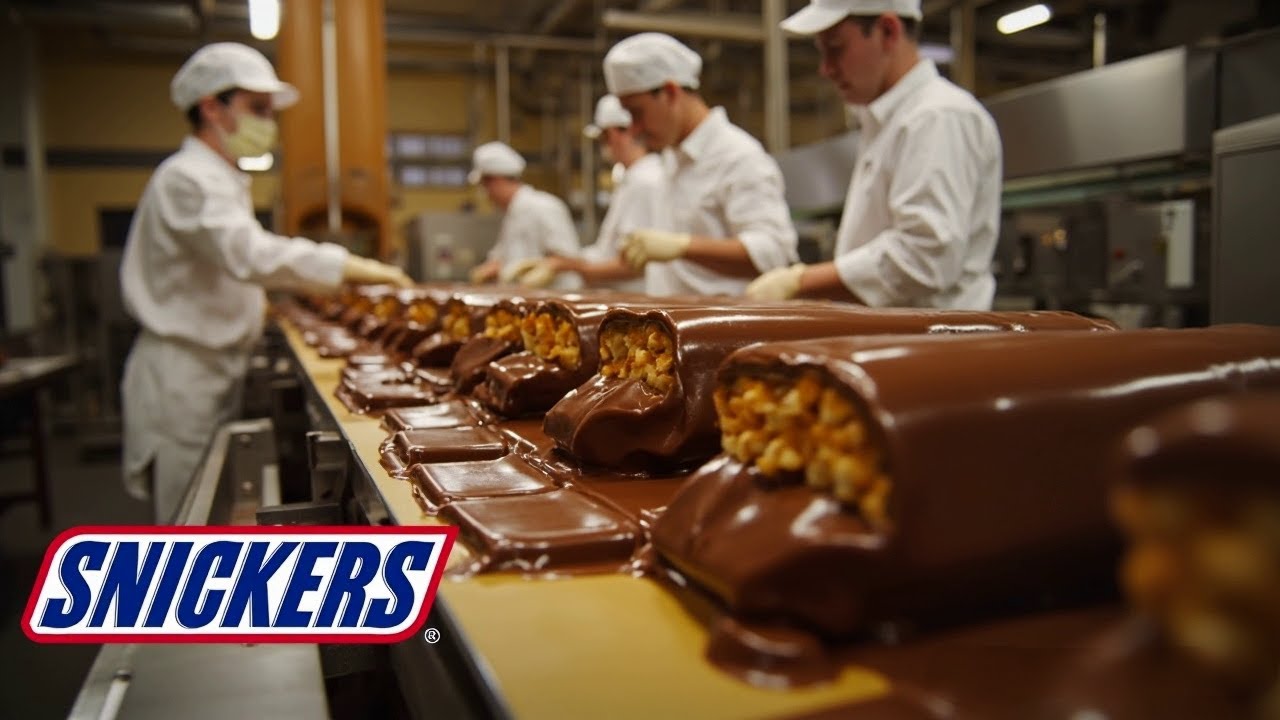 How Snickers Is Made Inside the World's Biggest Candy Factory - YouTube