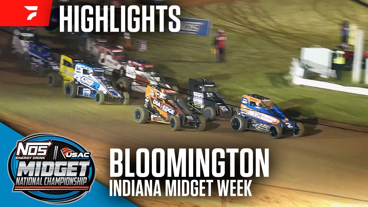 USAC Indiana Midget Week at Bloomington Speedway 6/7/24 | Highlights ...