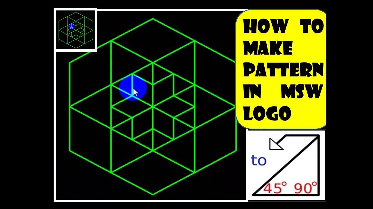 How to make a Pattern in MSW Logo/MSW LOGO command for Pattern/MSW logo ...