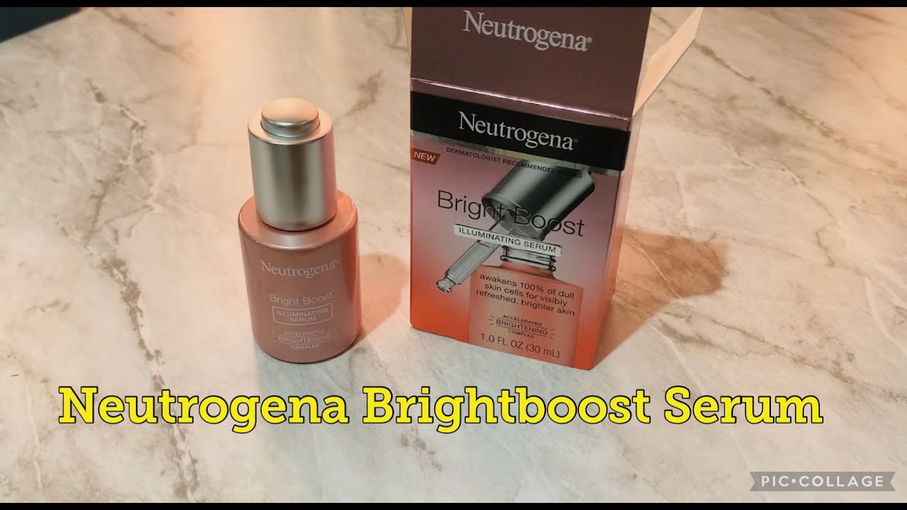 Neutrogena Bright Boost Illuminating serum unboxing and Instant Results ...