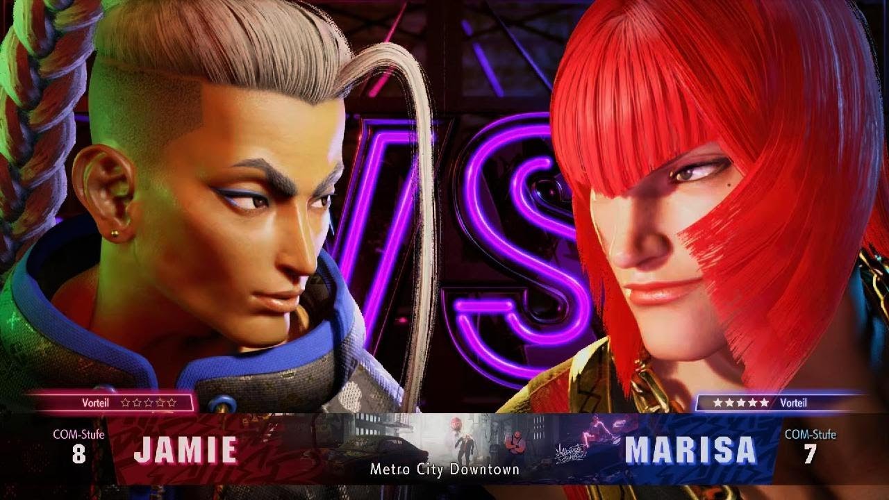 Street Fighter 6 Power Experiment - Jamie Lvl 8 vs Marisa Lvl 7 ...