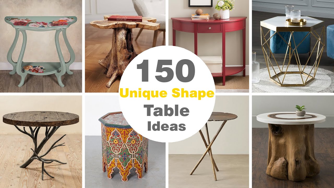 150 Unique Shape Table Ideas 2024 // Types of Tables // Living Room ...