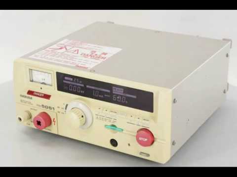 [DW]USED KIKUSUI TOS5051 WITHSTANDING VOLTAGE TESTER [ST2263003] - YouTube