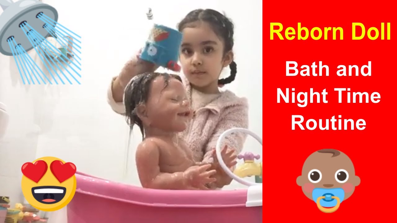 Reborn doll | 20'' Kids Reborn | Bath + Night Routine - YouTube