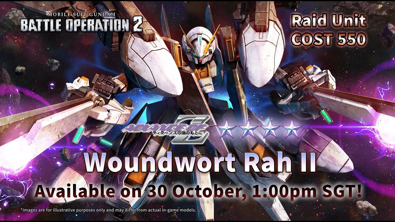 MOBILE SUIT GUNDAM BATTLE OPERATION 2 - Woundwort Rah II Trailer - YouTube