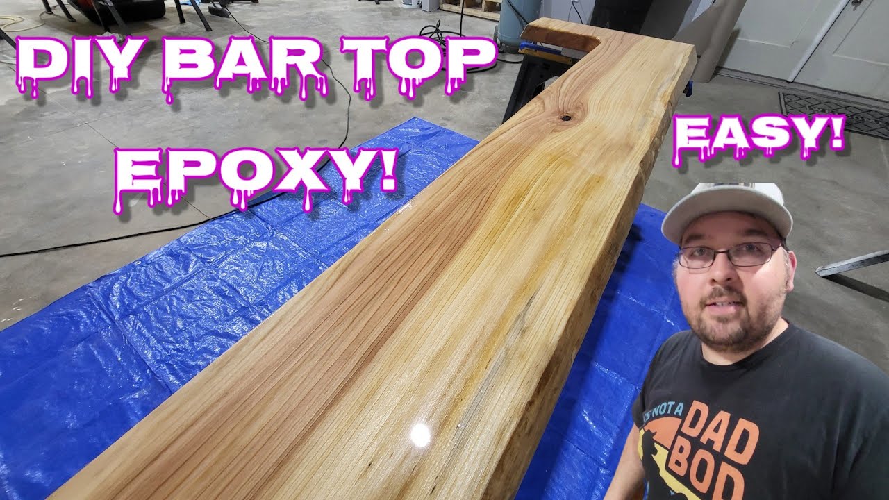 DIY Epoxy Bar Top! Stunning Results Super Easy! - YouTube