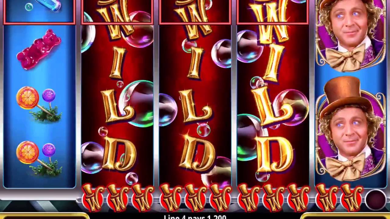 WILLY WONKA Video Slot Game with a CHOCOLATE FACTORY FREE SPIN BONUS ...