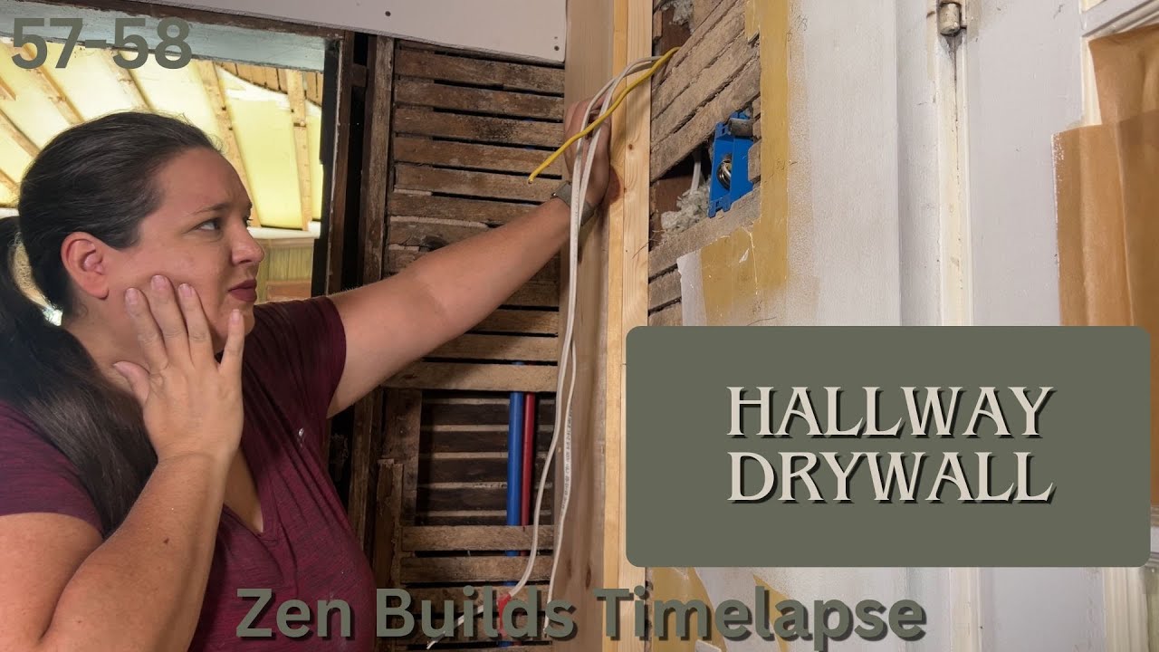 57–58 Drywall, Garage Trim & Basement Wiring One Woman Renovation – Zen ...