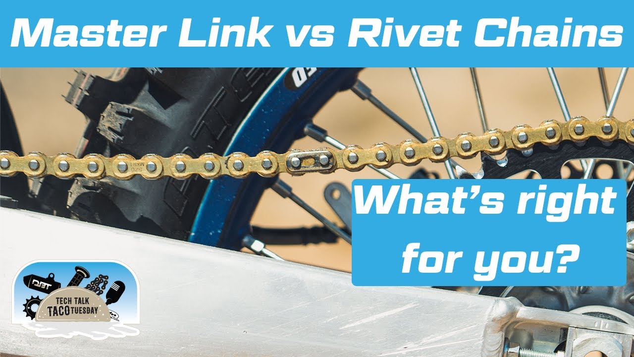 Master Link vs Rivet Chains On Dirt Bikes - YouTube
