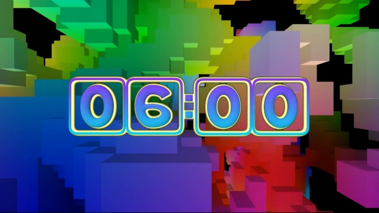 Rainbow Coloured/6 Minute Countdown Timer with Alarm and calm music ...
