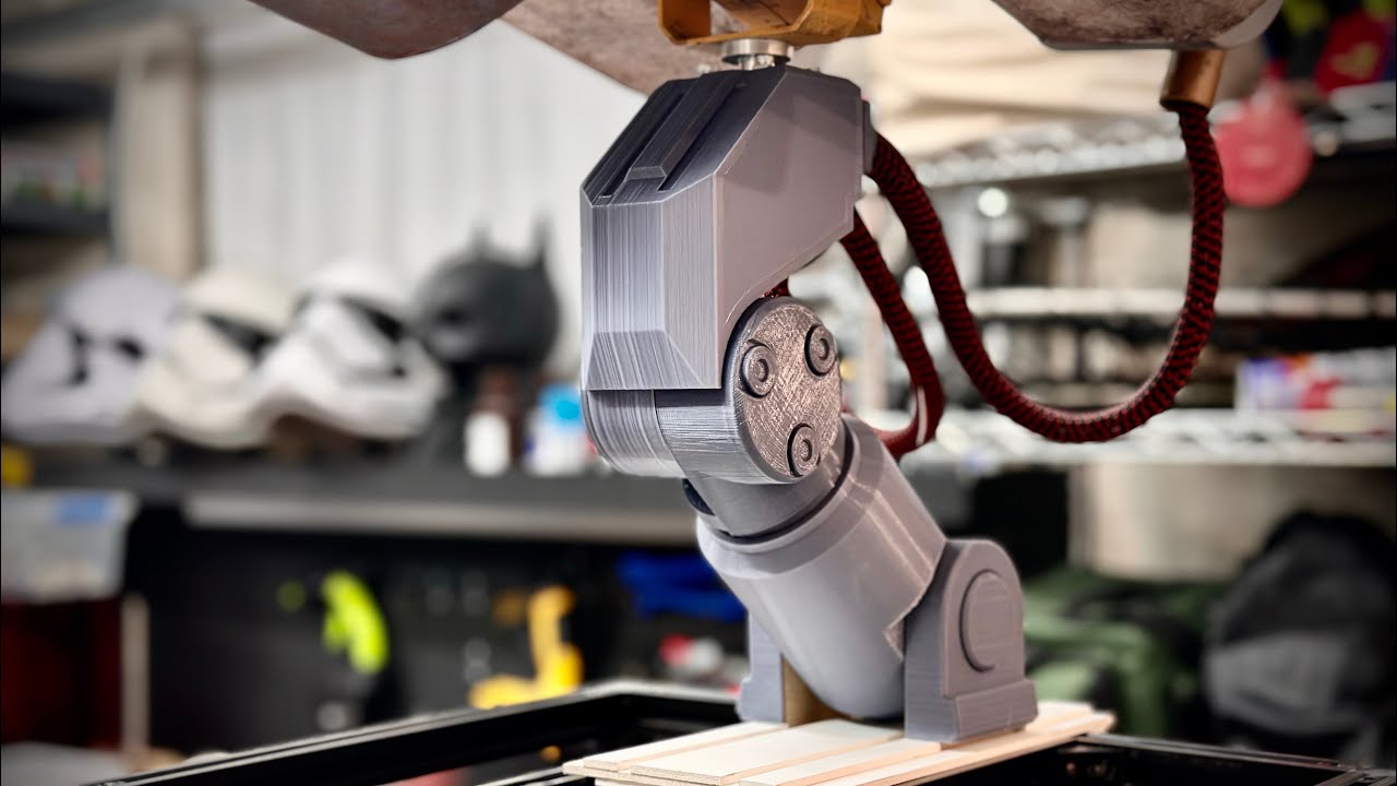 Wall-E 2.0 Motion Neck Upgrade with 3D printed parts on - YouTube