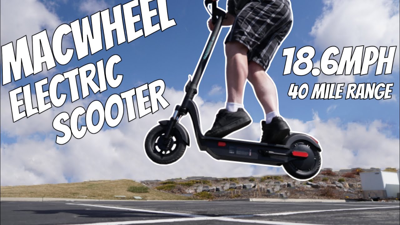 Macwheel MAX Electric Scooter Review - 18.6 mph top speed, 40 mile ...