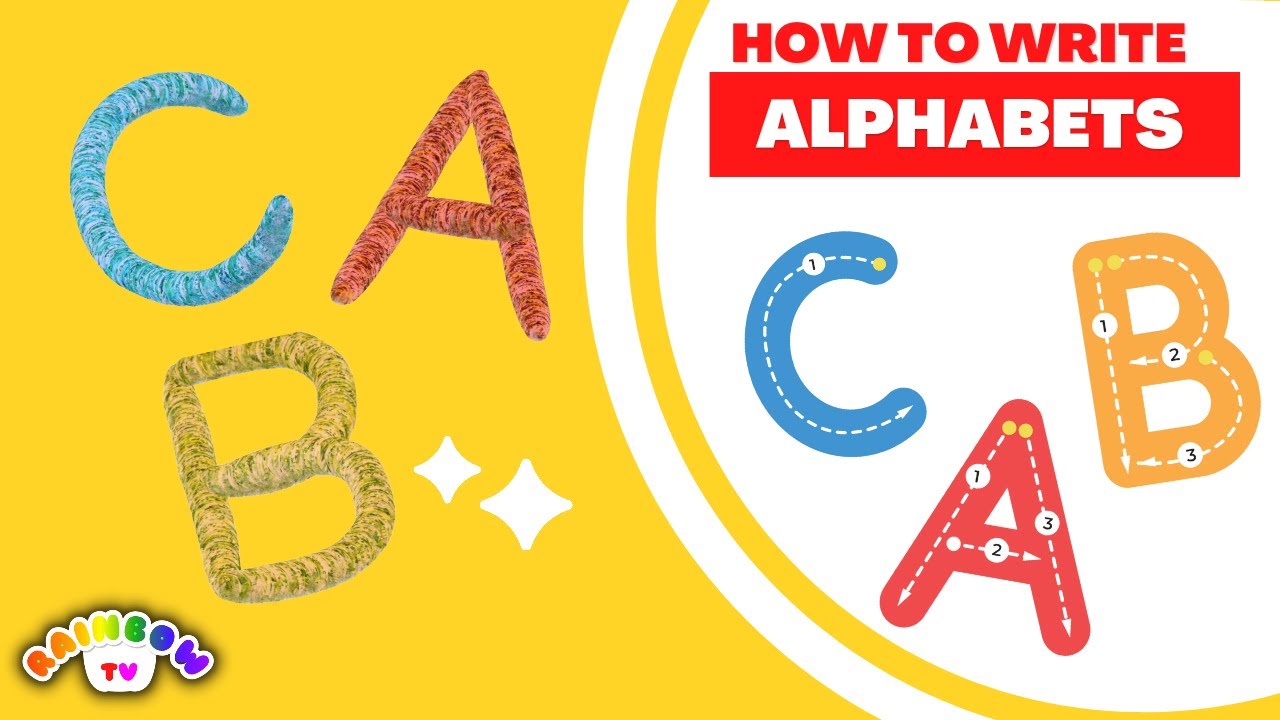 Let's Write Alphabets / Trace Letters A-Z / Easy English Learning for ...