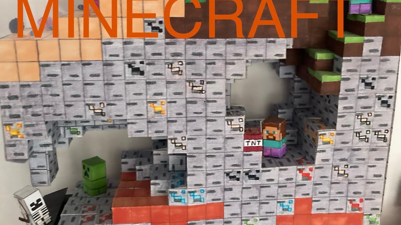 How to make minecraft out of cardboard - YouTube