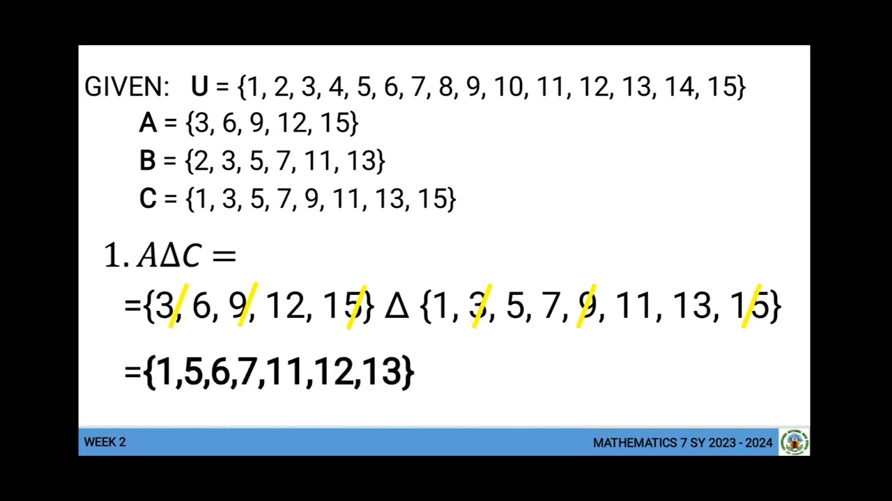 SETS HOW TO FIND SYMMETRIC DIFFERENCE YouTube SETS HOW TO FIND SYMMETRIC DIFFERENCE YouTube
