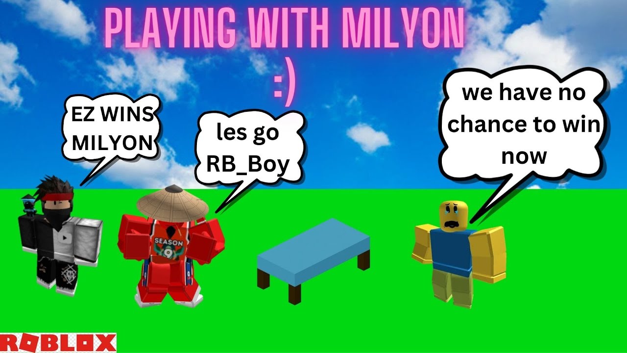 I PLAYED WITH MILYON IN ROBLOX BEDWARS @Milyon69 - YouTube