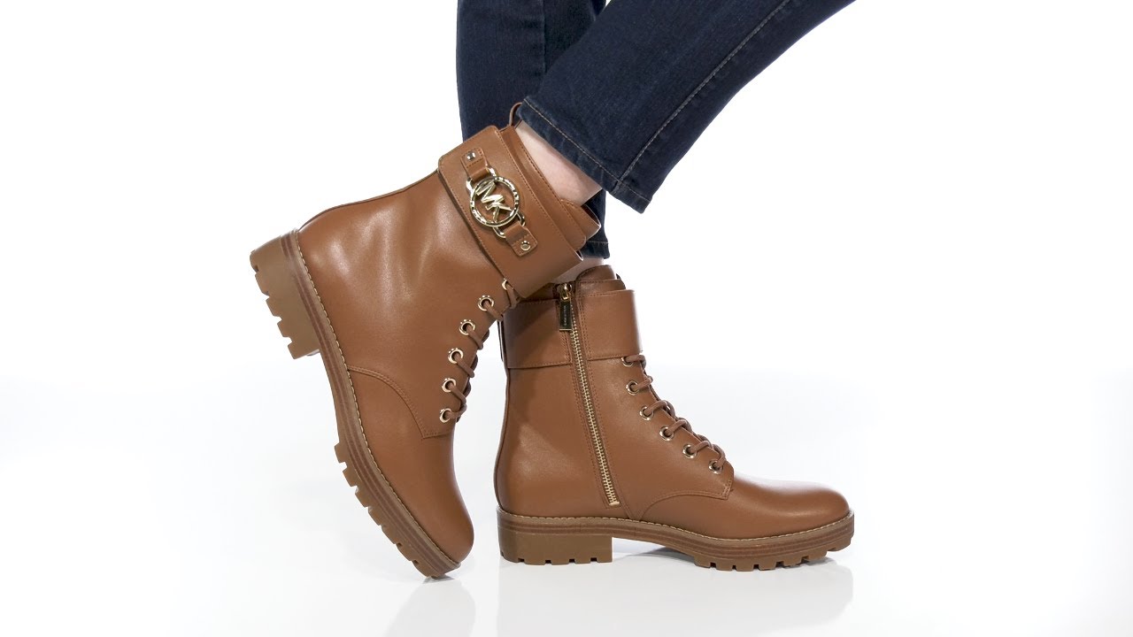 MICHAEL Michael Kors Rory Lace-Up Bootie SKU: 9925771 - YouTube