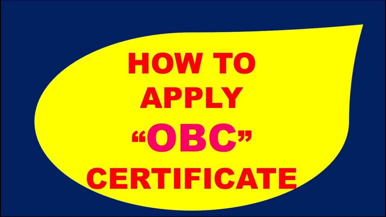How To Apply OBC Certificate IN TELUGU NEW YouTube how-to-apply-obc-certificate-in-telugu-new-youtube