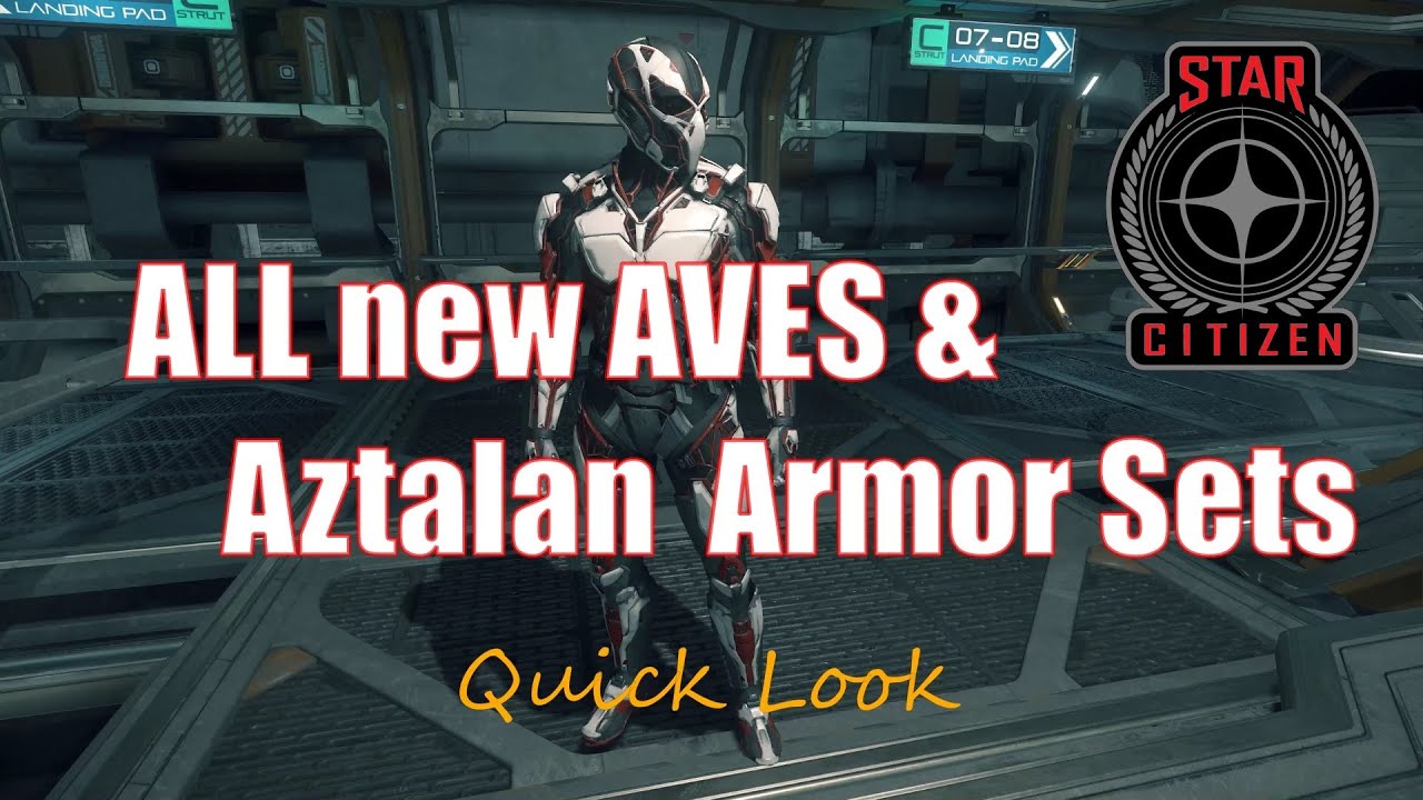 Aves Talon / Shrike & Aztalan armor sets ingame look - YouTube