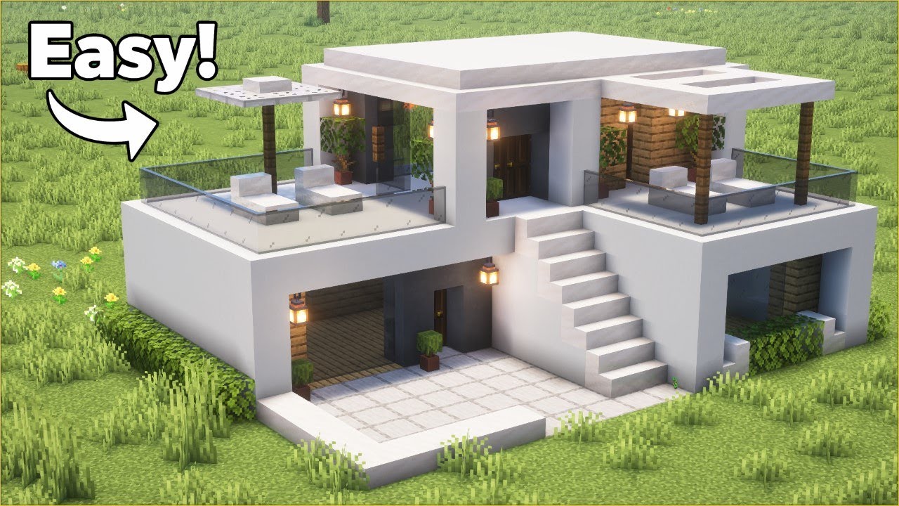 How to Build a Compact Modern House in Minecraft 🏠 #5 - YouTube