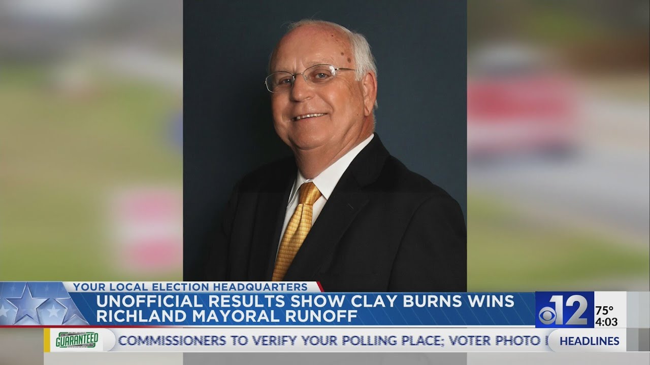 Unofficial results show Clay Burns winning Richland mayoral runoff ...
