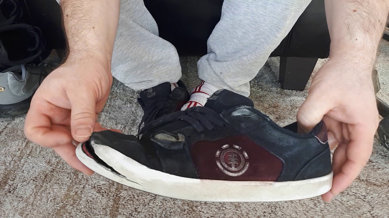 Trashed element skate shoes - YouTube