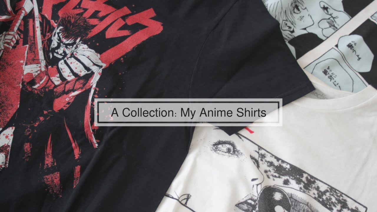 My Collection of Anime Shirts | Uniqlo, Hot Topic, Teepublic etc. - YouTube