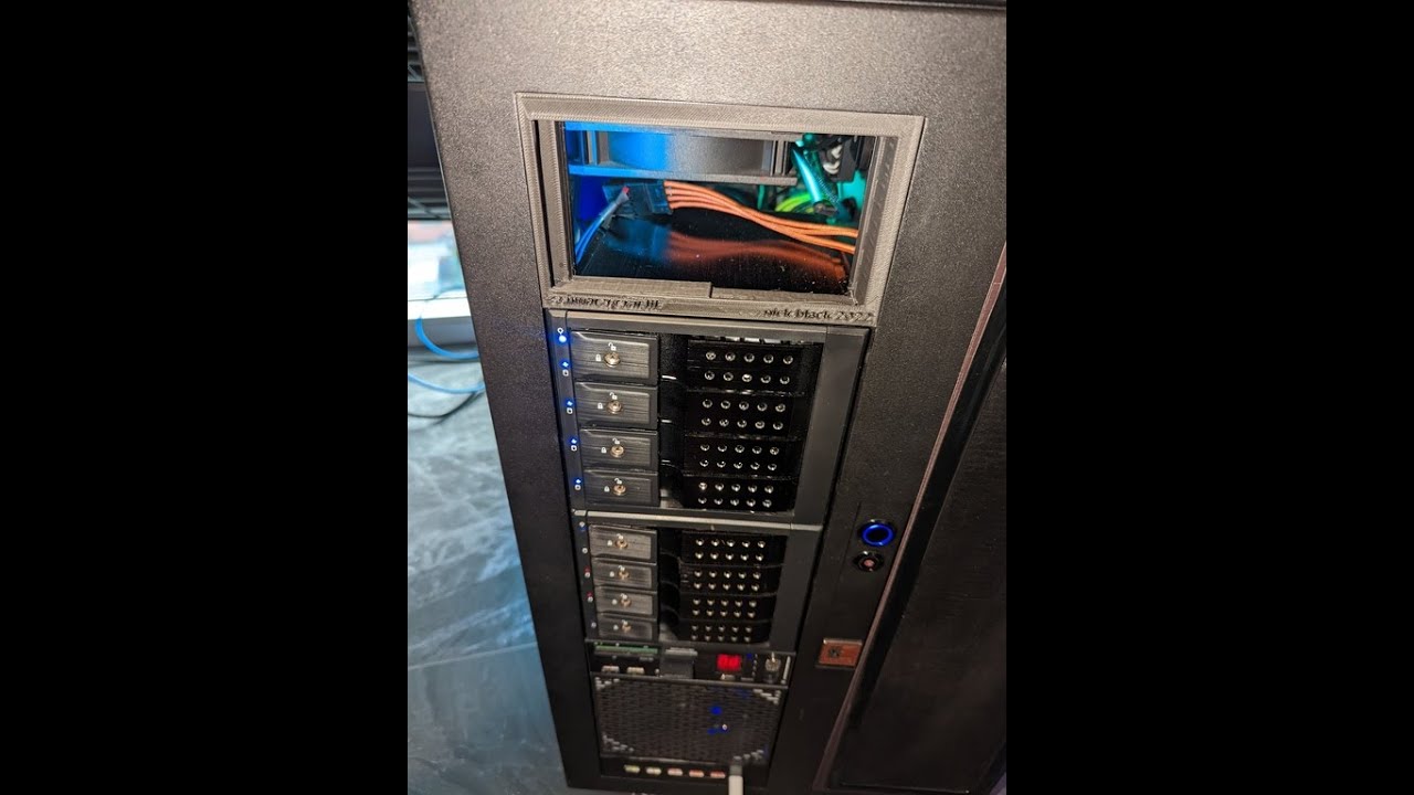 custom amoled + rpi3 in 2x5.25" bays of caselabs magnum t10 - YouTube