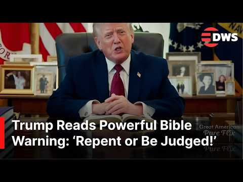 WATCH: Trump Reads Dramatic Bible Passage on Punishment & Repentance in Washington | AC1Z