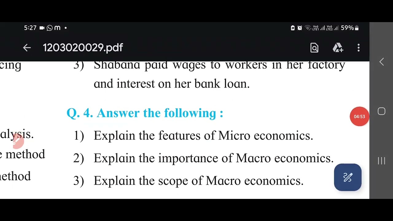 12th Economics Objectives of Lesson 1 Micro and Micro Economics - YouTube
