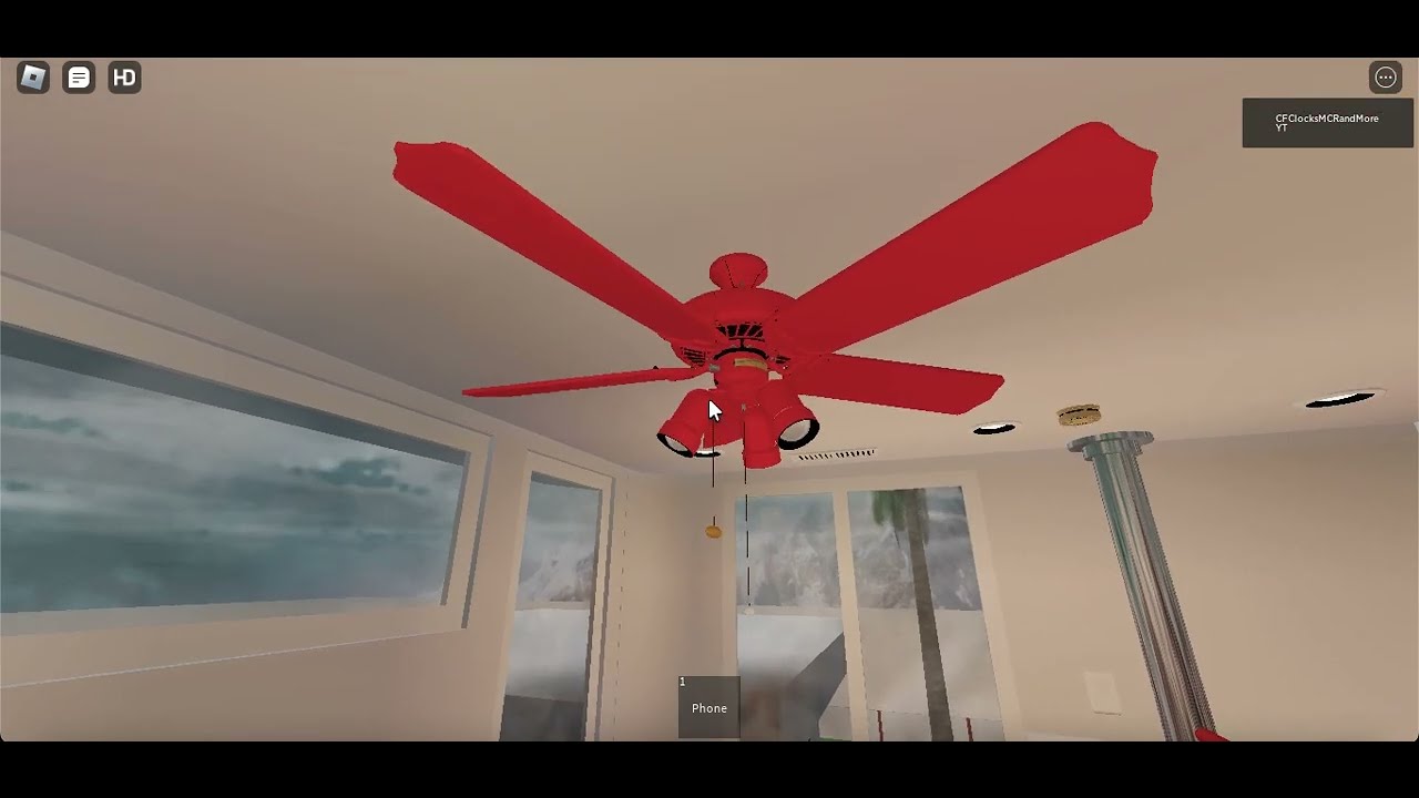 Casablanca Delta II ceiling fan (Ferrari Red) (Roblox) - YouTube