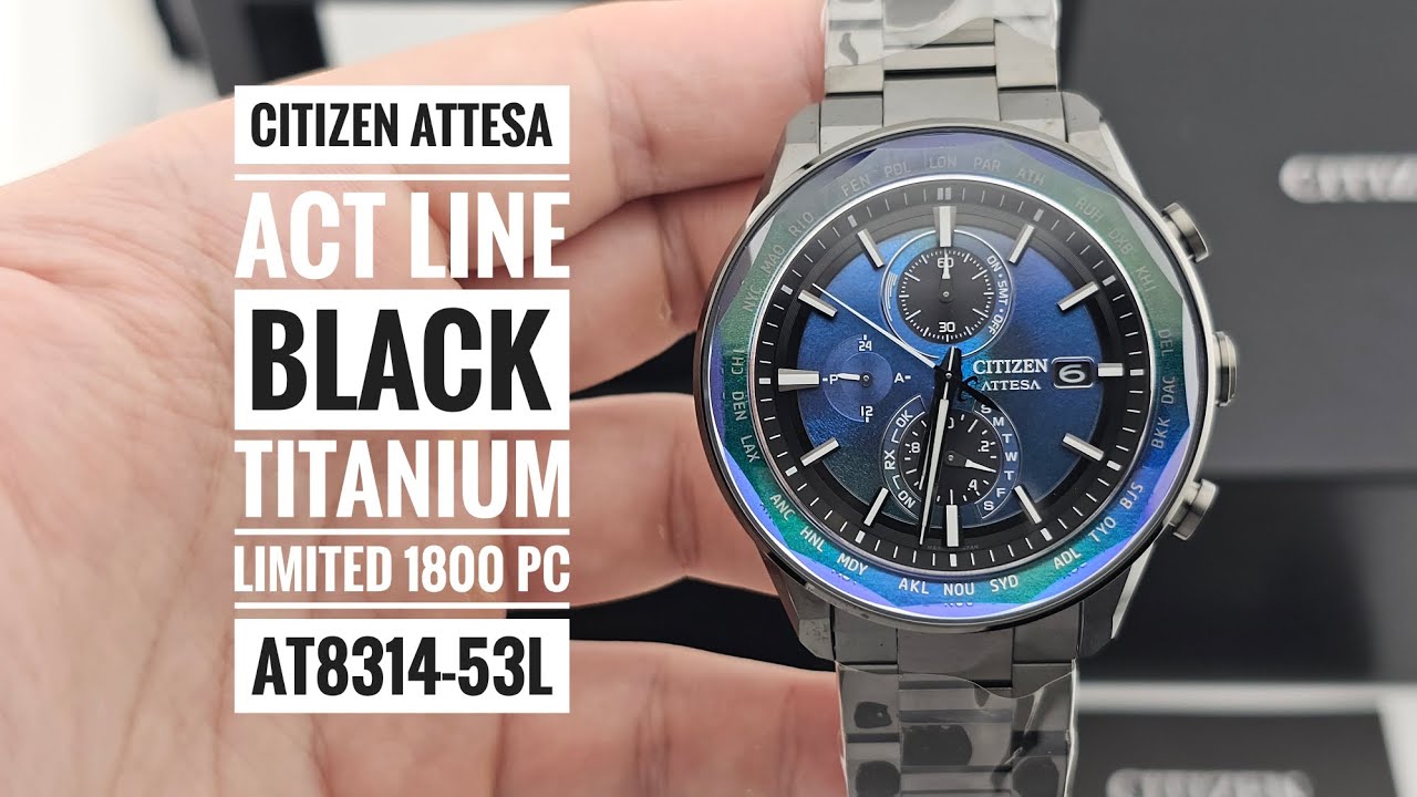 Citizen Attesa ACT Line/Black Titanium™ Series Limited Edition 1800 Pc ...