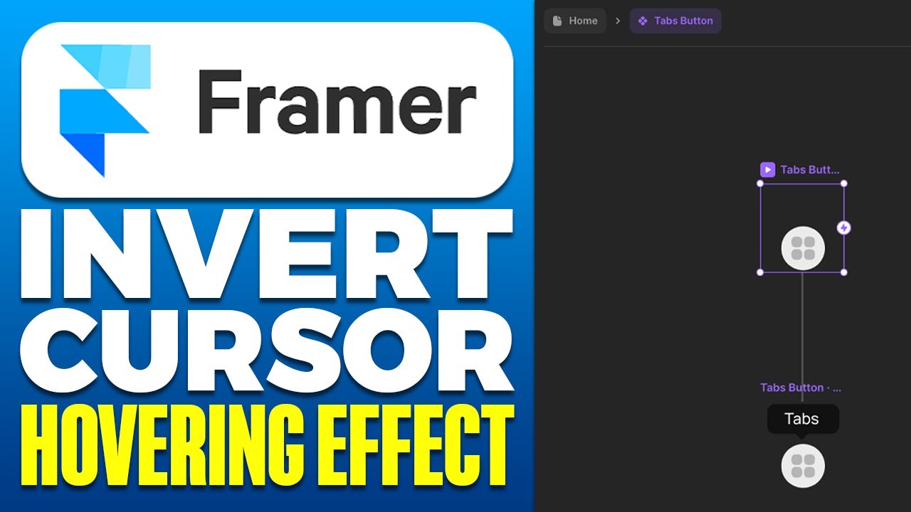 Invert Cursor Hovering Effect Framer Tutorial (2025) - YouTube