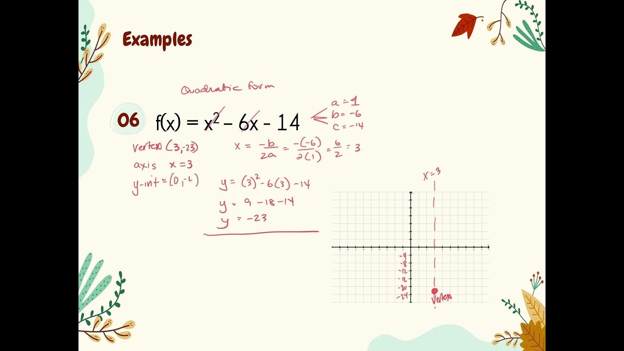 Chapter 3 Section 1_Quadratic Functions 1 - YouTube
