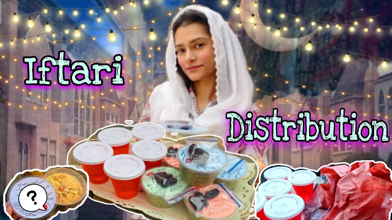 Iftar making or distribution | Dahi bhalla recipe | iftari k sth aik ...