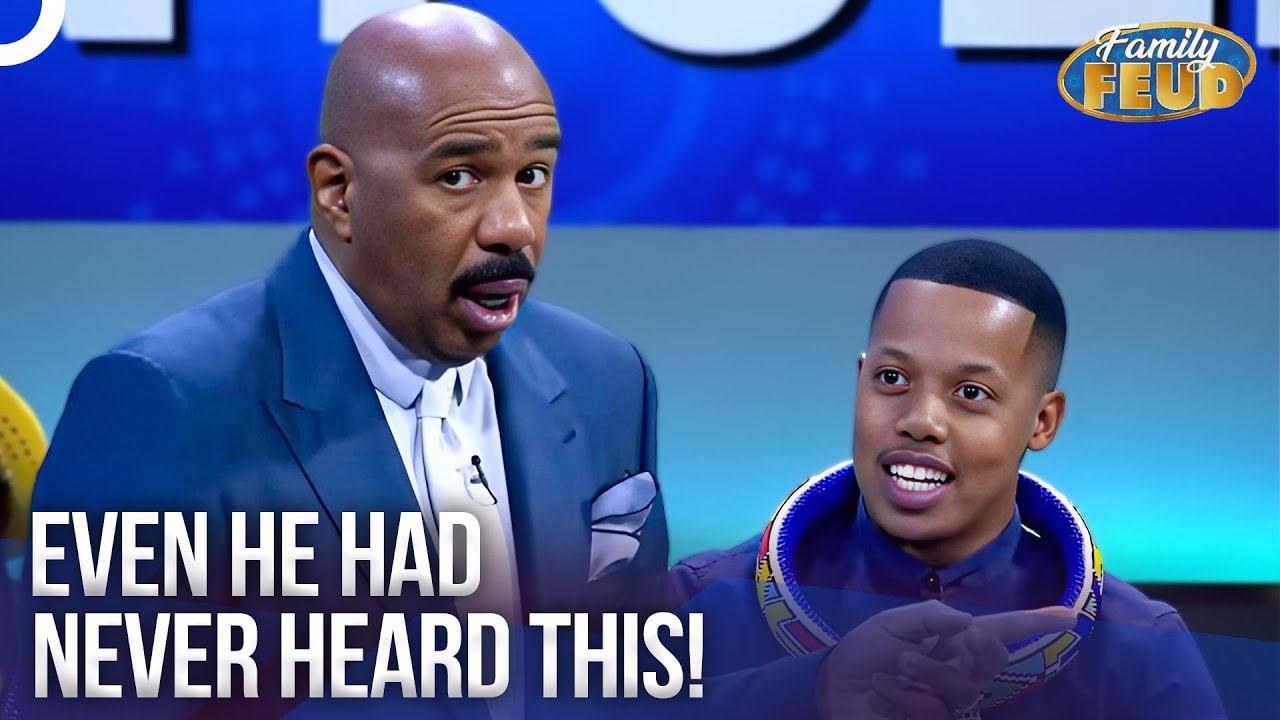 Steve Harvey Couldn't Believe His Ears! | Family Feud Classics - YouTube