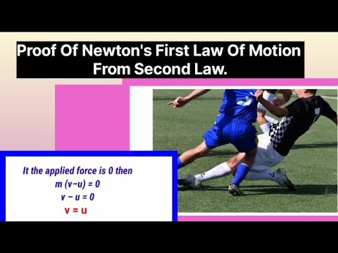 How To Prove Newton's First Law Of Motion From Newton Second Law ...