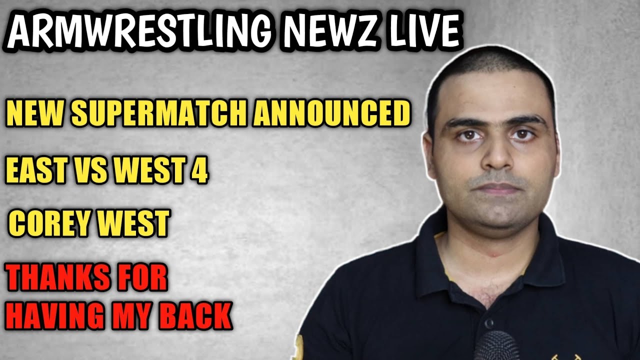 Live with Neil Pickup + Armwrestling Newz thanks you - YouTube