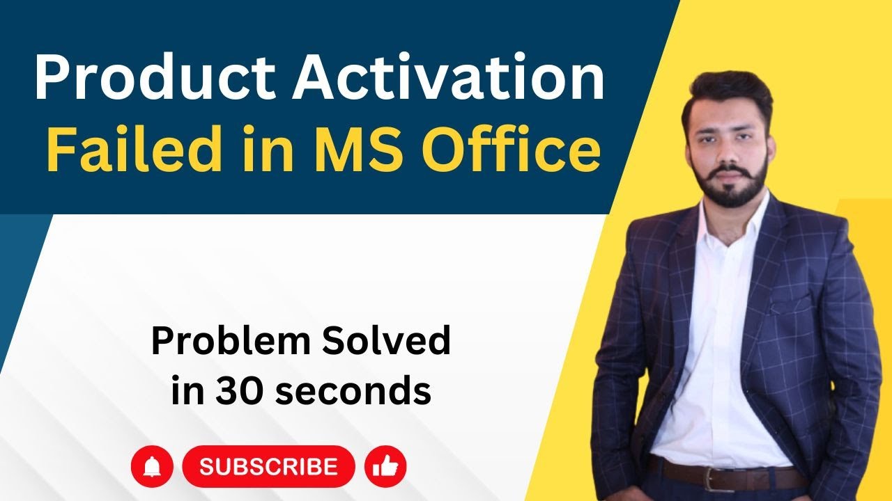 How To Solve Microsoft Office Product Activation Failed | microsoft ...