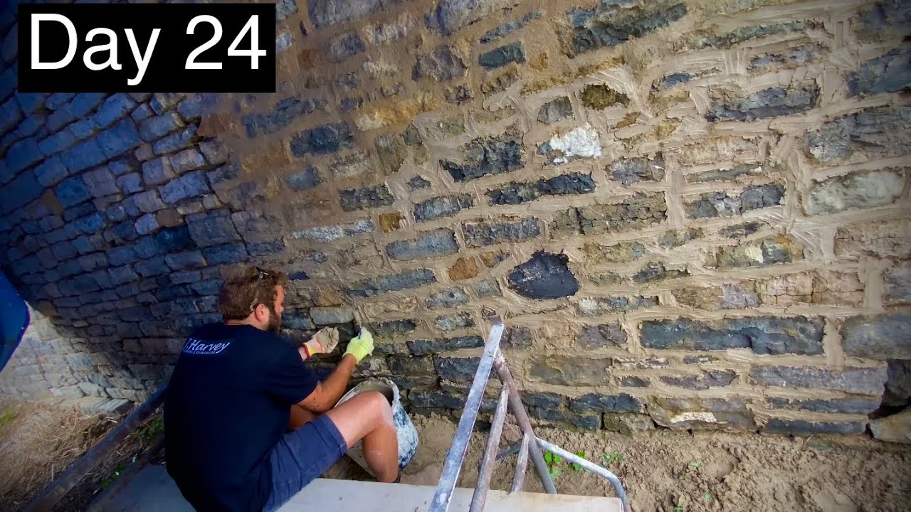 Old Stone Barn Restoration - Day 24 - YouTube