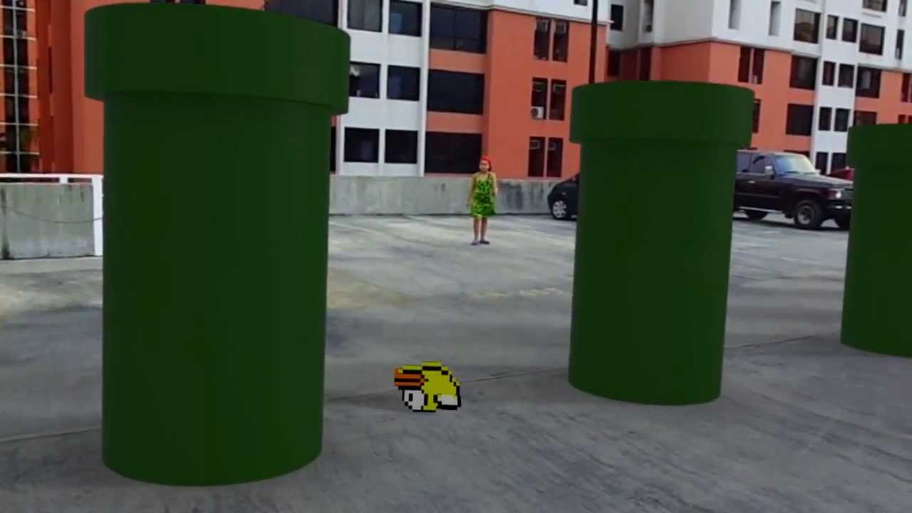 Flappy Bird 3D en la vida real (3D Flappy Bird in real life) - YouTube
