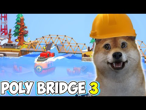 COBAIN GAME BANGUN JEMBATAN TERBARU!!! - Poly Bridge #3