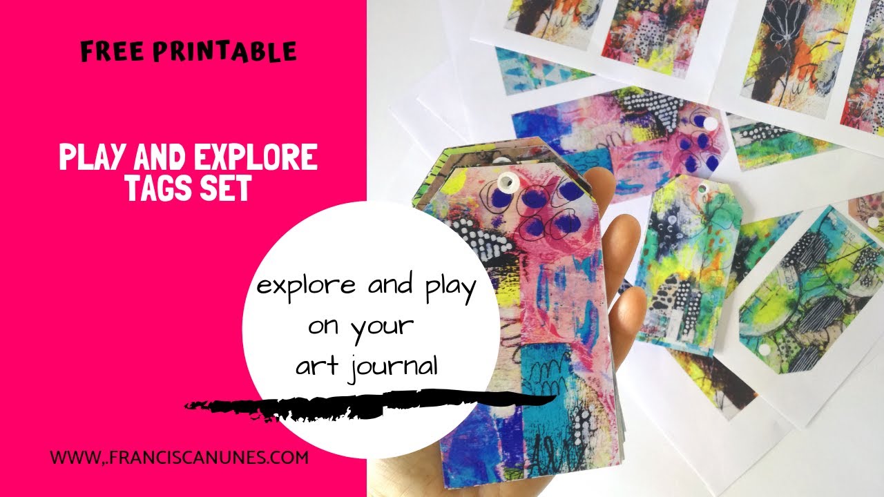 *FREEBIE* Play and Explore Tags set for your Artjournal and Mixed Media ...