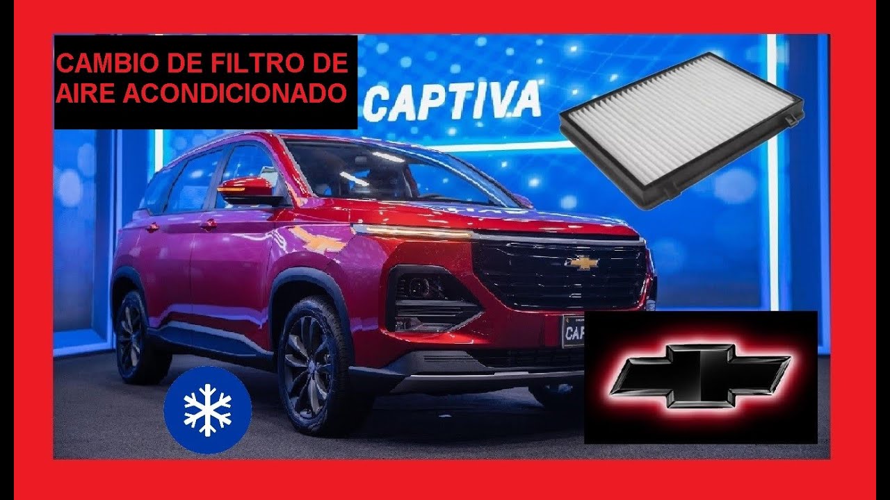 CAMBIO FILTRO DE AIRE ACONDICIONADO CAPTIVA - YouTube